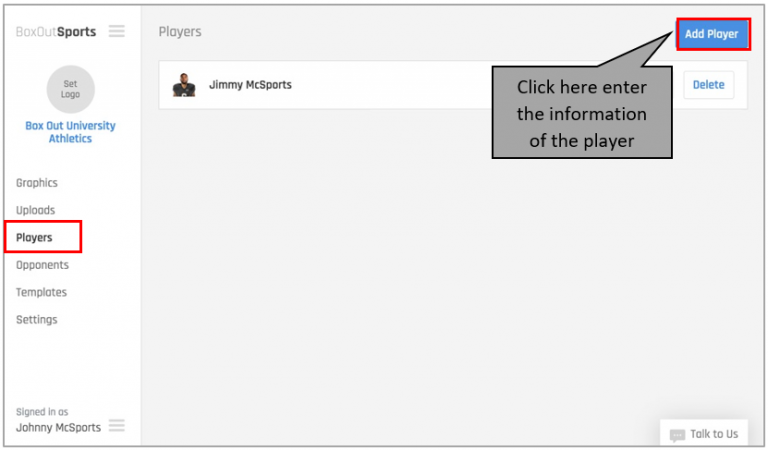 Adding Players (Roster) to a Team in BoxOut | VNN SportsHub Help App